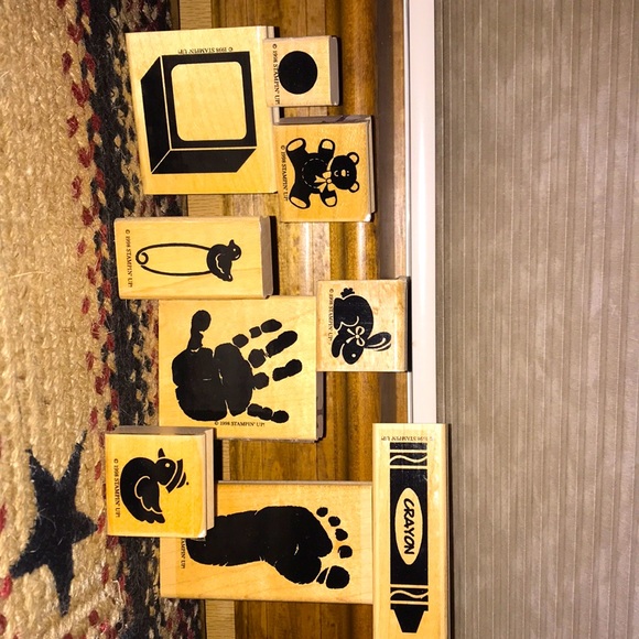 Office | Stampin Up Definitely Decorative Kid Prints Stamp Set | Poshmark